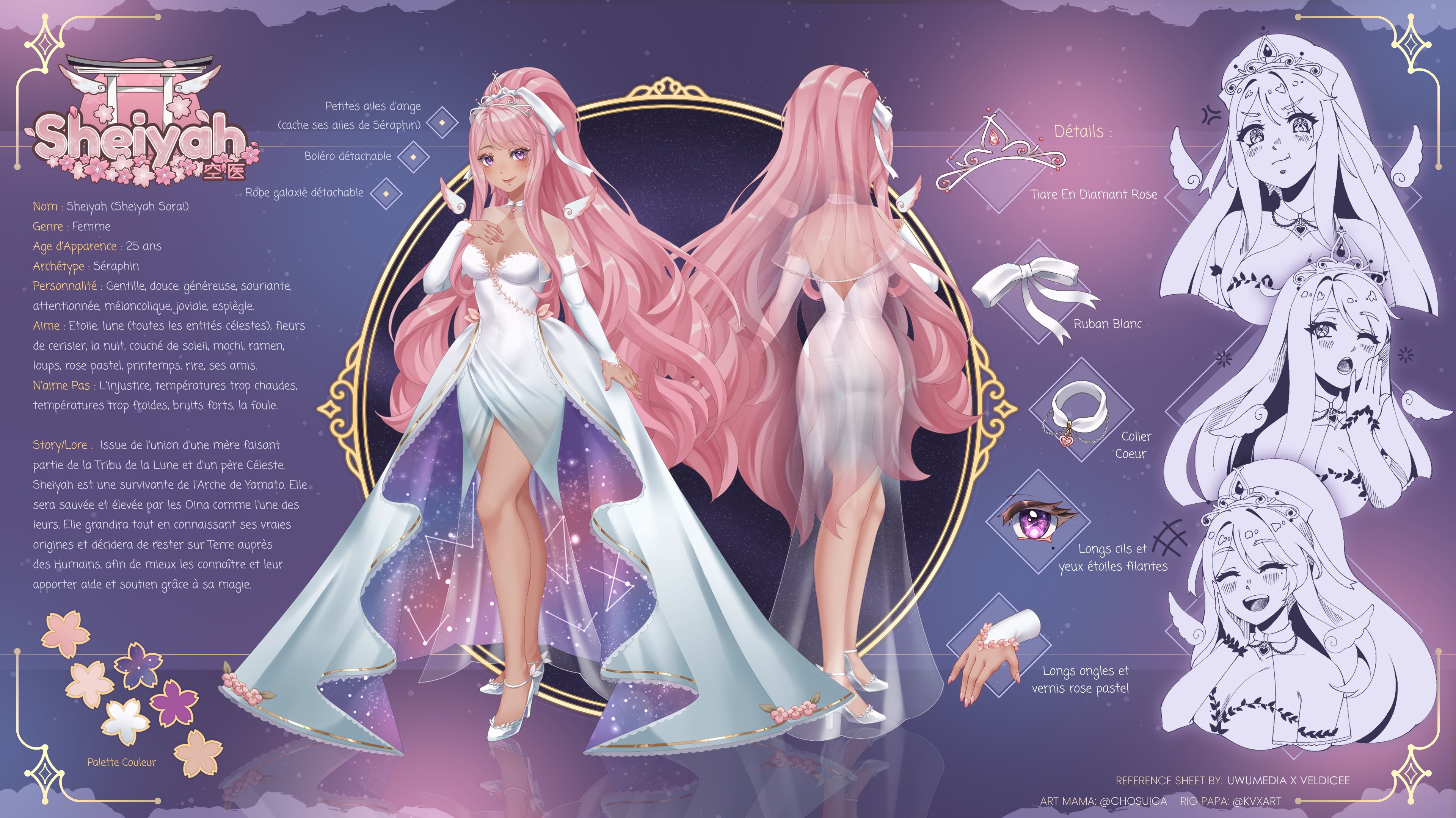 UWU MEDIA | VTUBER GRAPHICS STUDIO on Twitter: "🌸🌸🌸 Reference Sheet Commission Created for ...