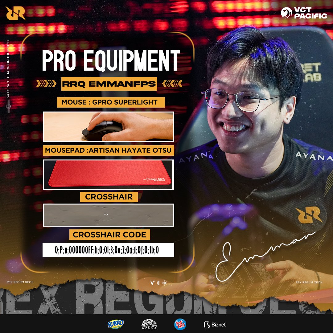 Team RRQ on Twitter: "Are you curious about the crosshairs and equipment from RRQ’s #VCT players ...