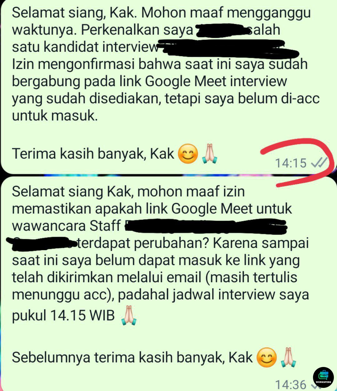 ‼️ KIRIM MENFESS BACA DULU DI LIKES ‼️ on Twitter: "Work! sender ada interview jam 14.15 WIB ...
