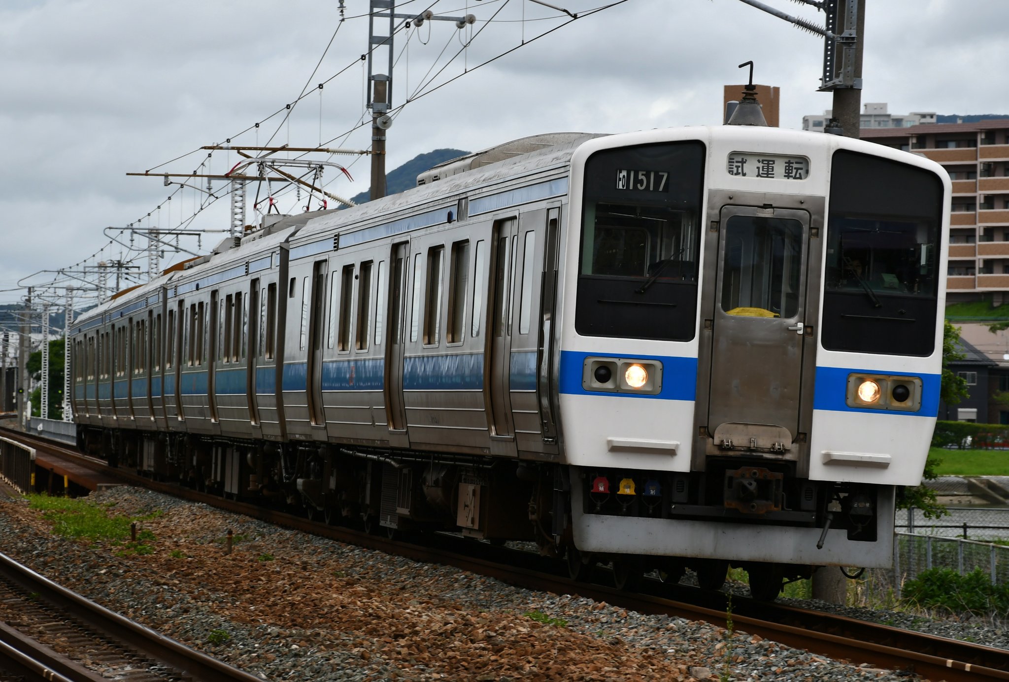 kawa on Twitter: "2023.7.19 試7171M KK出場 415系 FO1517編成 車両故障に伴い入場していたものが出場したかと思われます。 https://t.co ...