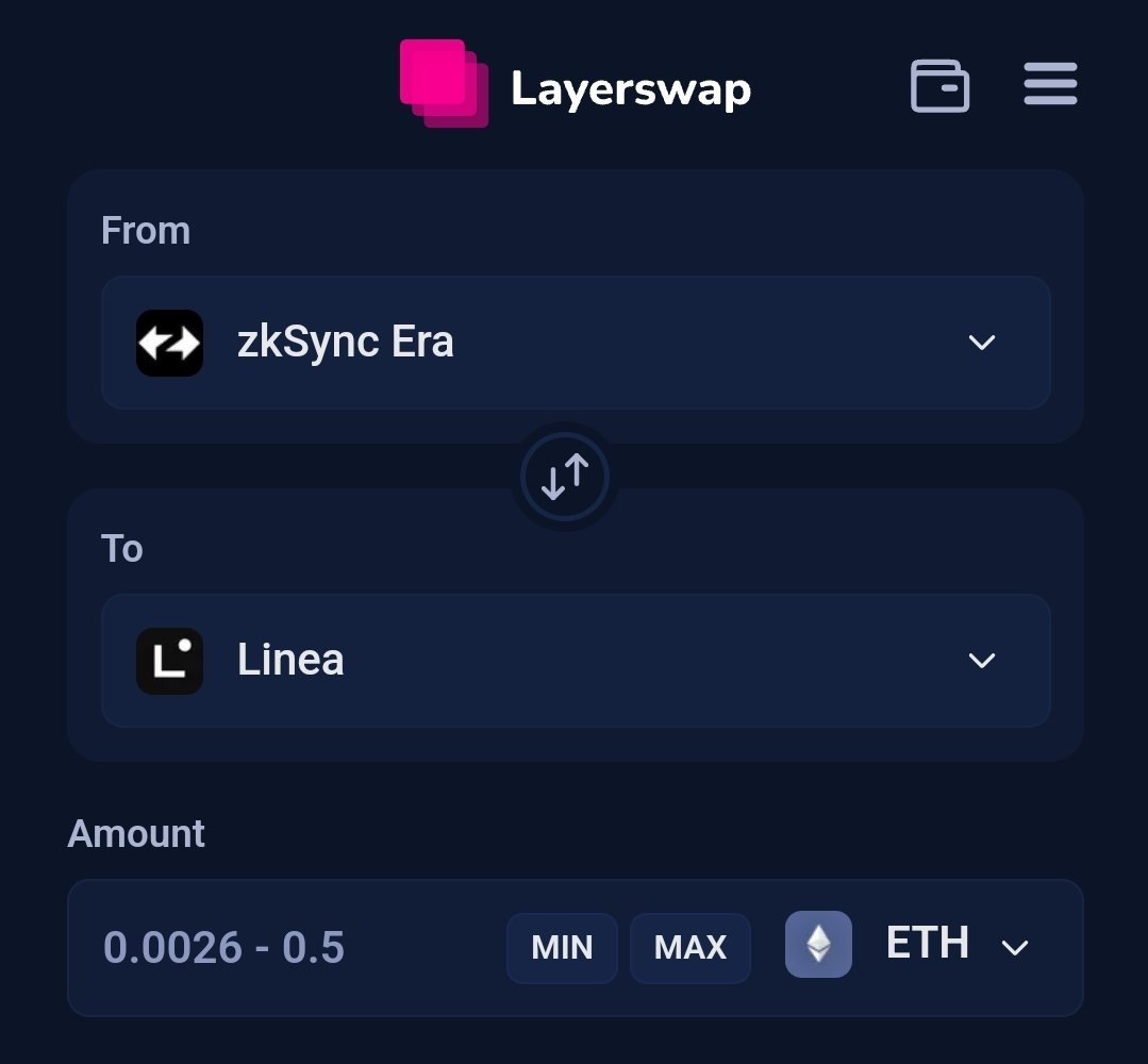 Muallimin Biri on Twitter: "#Airdrop #LineaBuild tarafına $Eth gönderirken @layerswap köprüsünü ...