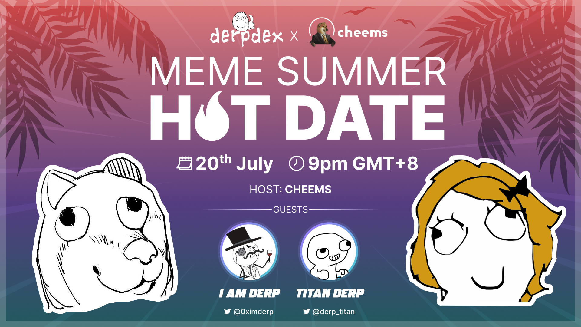 DerpDEX on Twitter: "🤩Derps, we are thrilled to announce that we are having a derp-mazing space ...