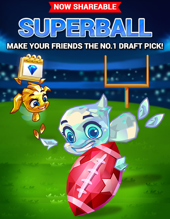Bejeweled on Twitter: "Your friends are wide open to receiving higher scores!🙌 Share SUPERBALL ...