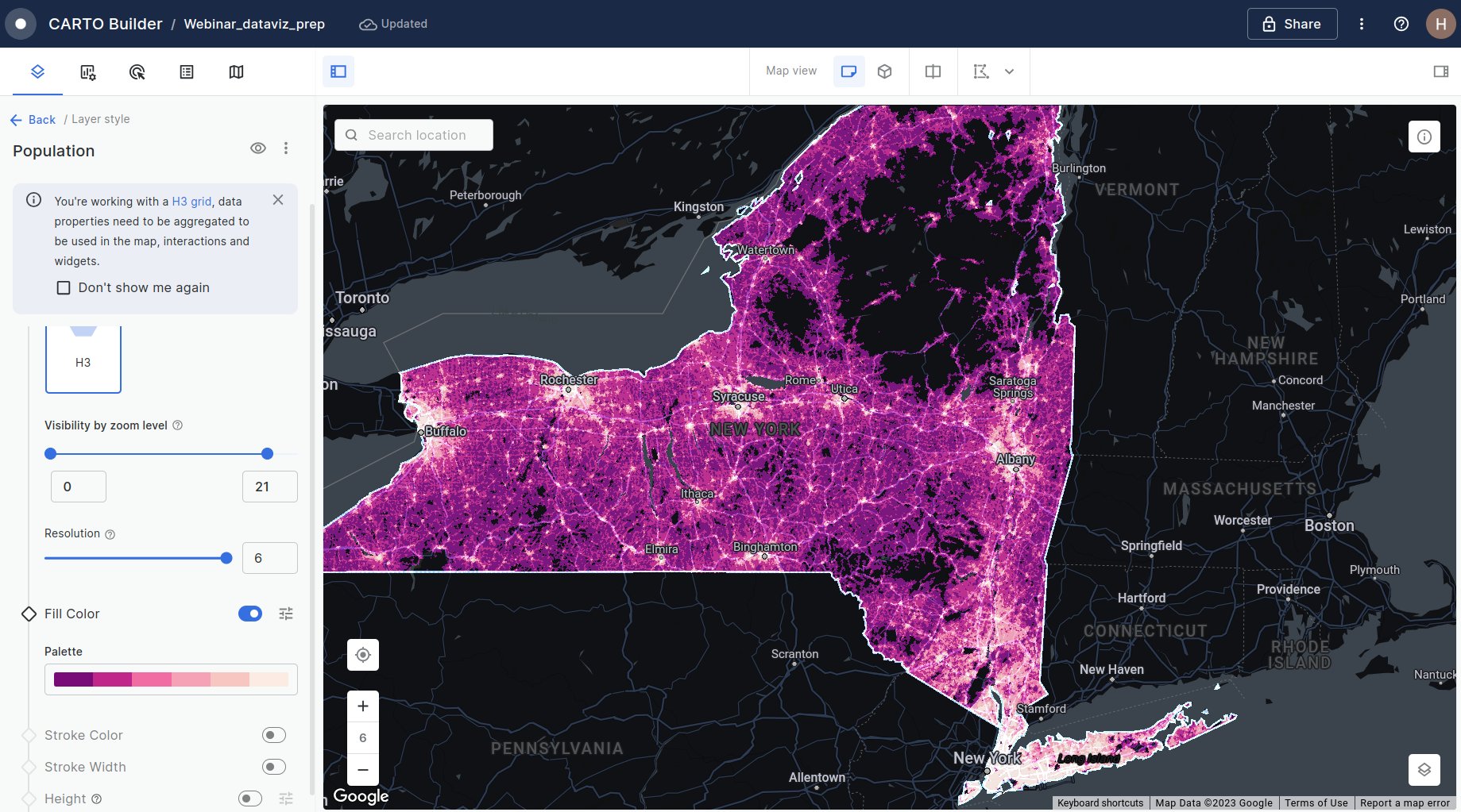 Helen McKenzie on Twitter: "Coming to my webinar on data viz & Modern GIS (it ALMOST rhymes ...