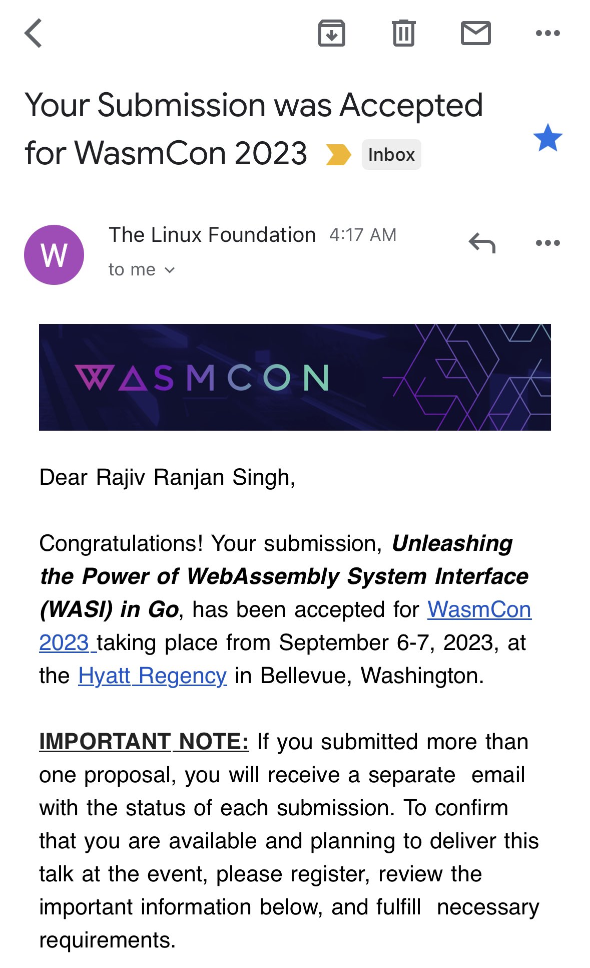 Rajiv Singh on Twitter: "I am glad to share that my talk on "Unleashing the Power of WebAssembly ...