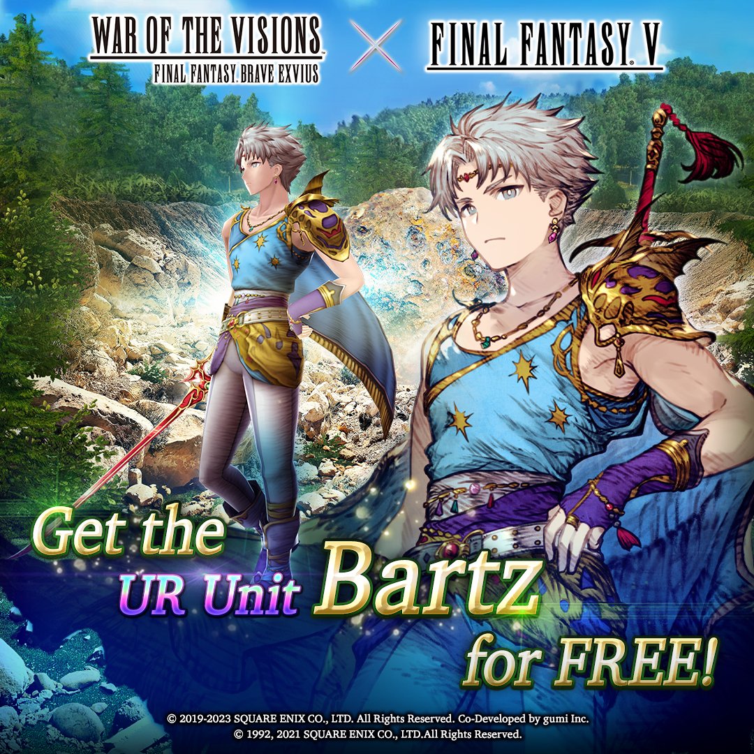 FFBE WAR OF THE VISIONS (EN) on Twitter: "The FFV collaboration has finally arrived! Get UR ...