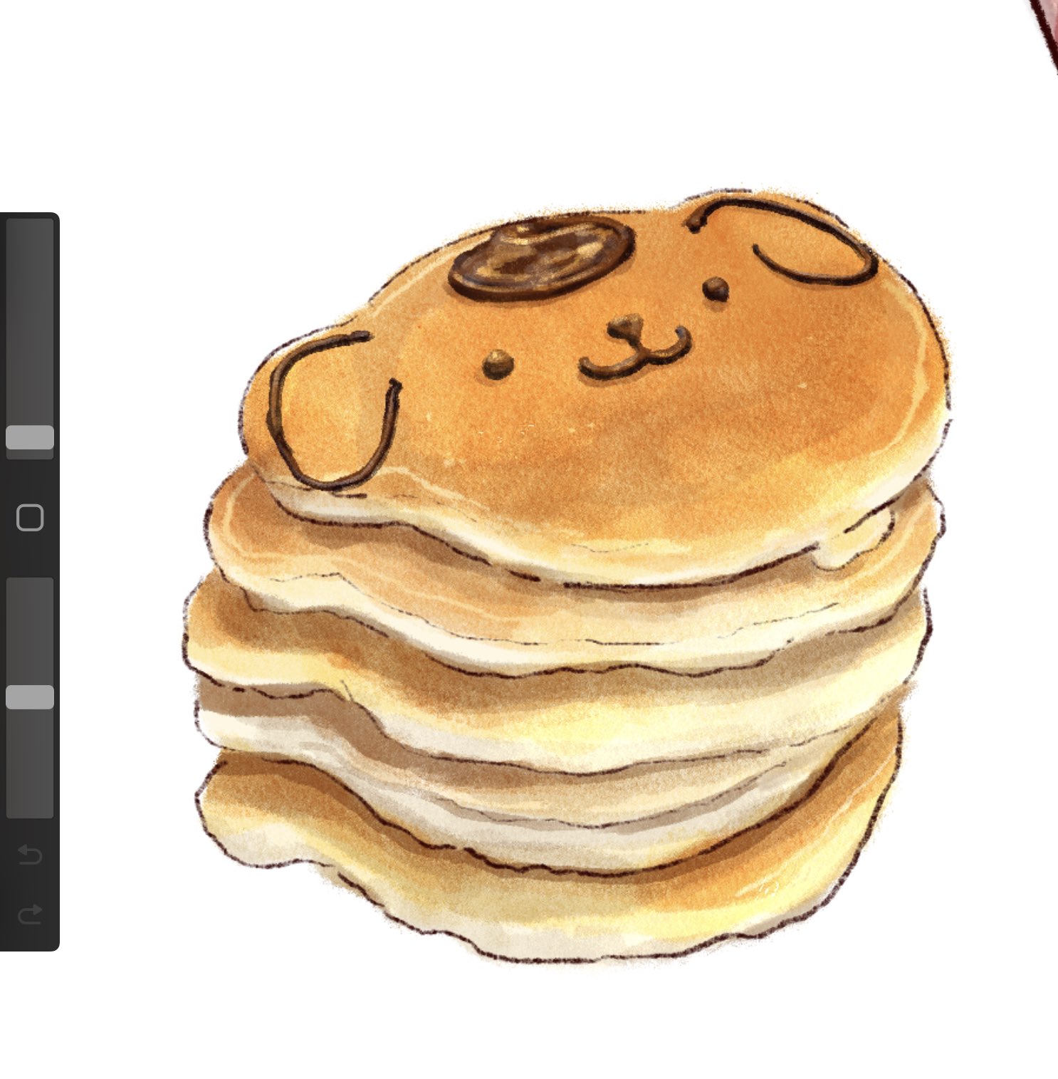 Cute Pancake Drawing