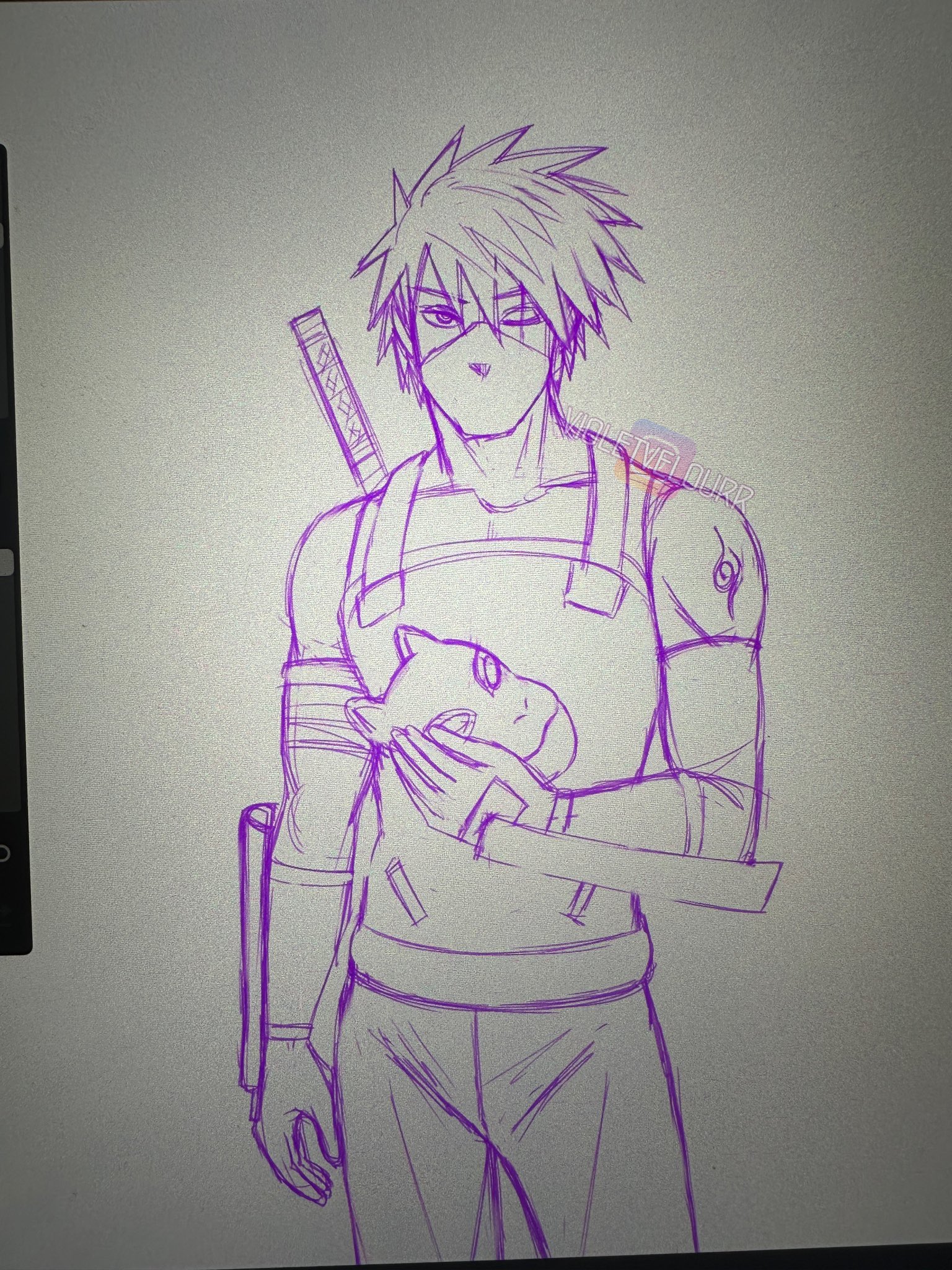 Anbu Kakashi Drawing