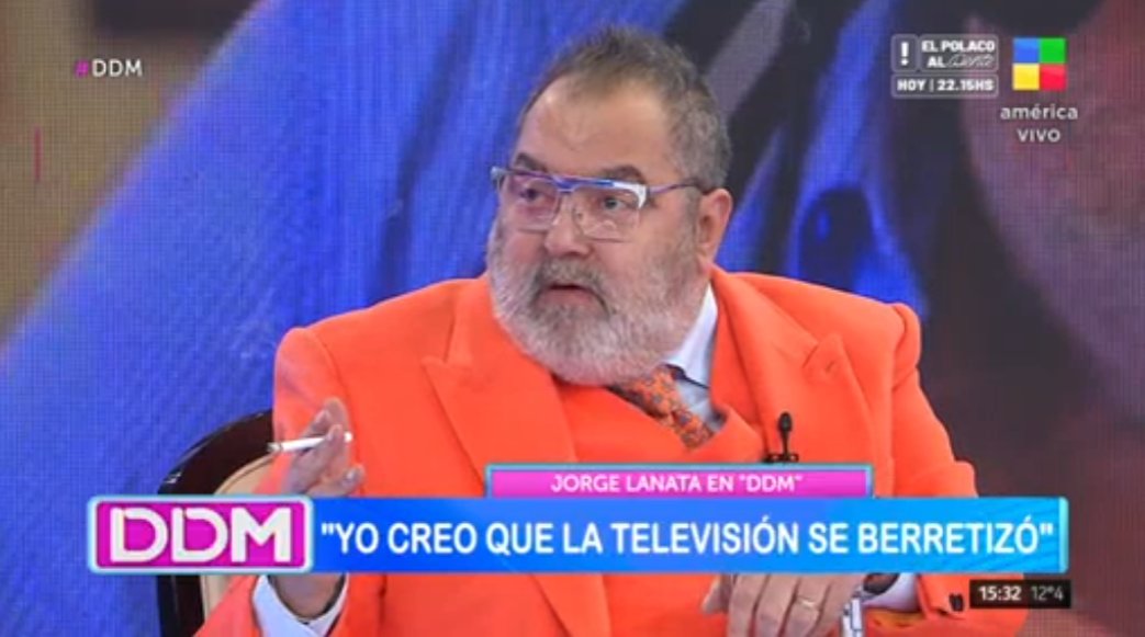 EL LAUCHA on Twitter: "Jorge Lanata en #DDM: "Si la televisión esta ganada por el PANELISMO esta ...