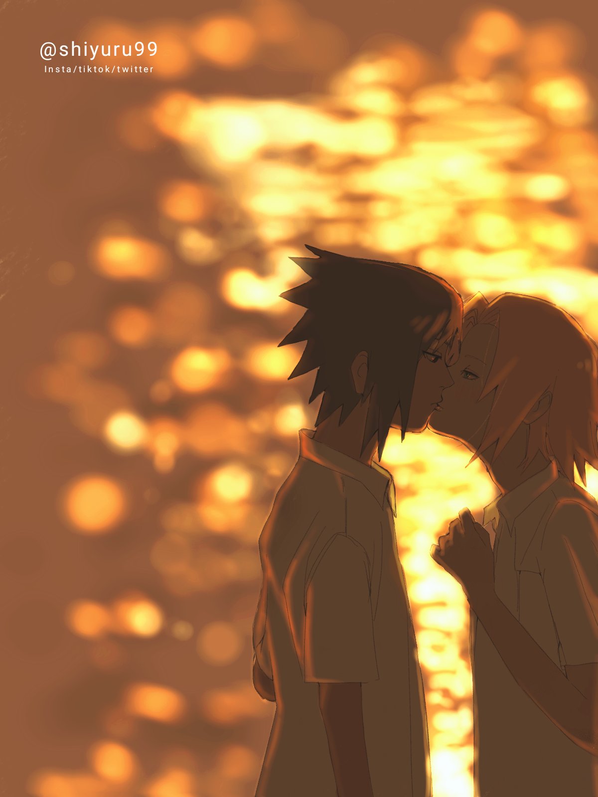 Sasuke And Sakura Kiss Wallpaper