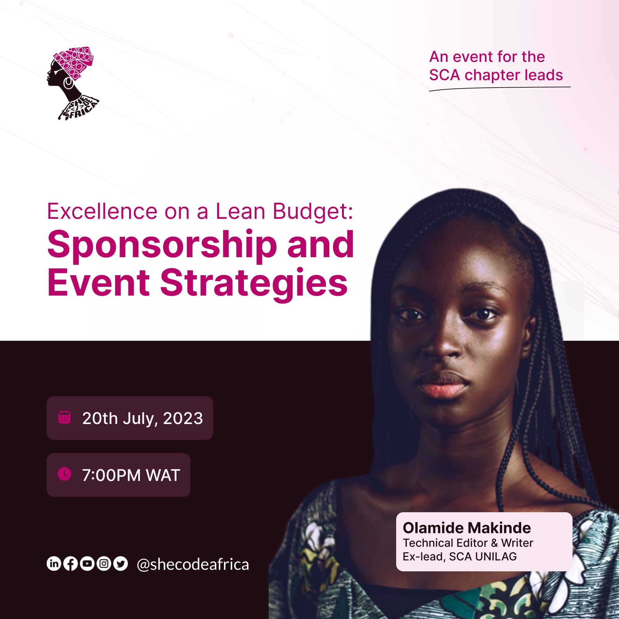 She Code Africa on Twitter: "Hey SCA Chapter leads! 📣 Exciting news! Our first-ever event is ...