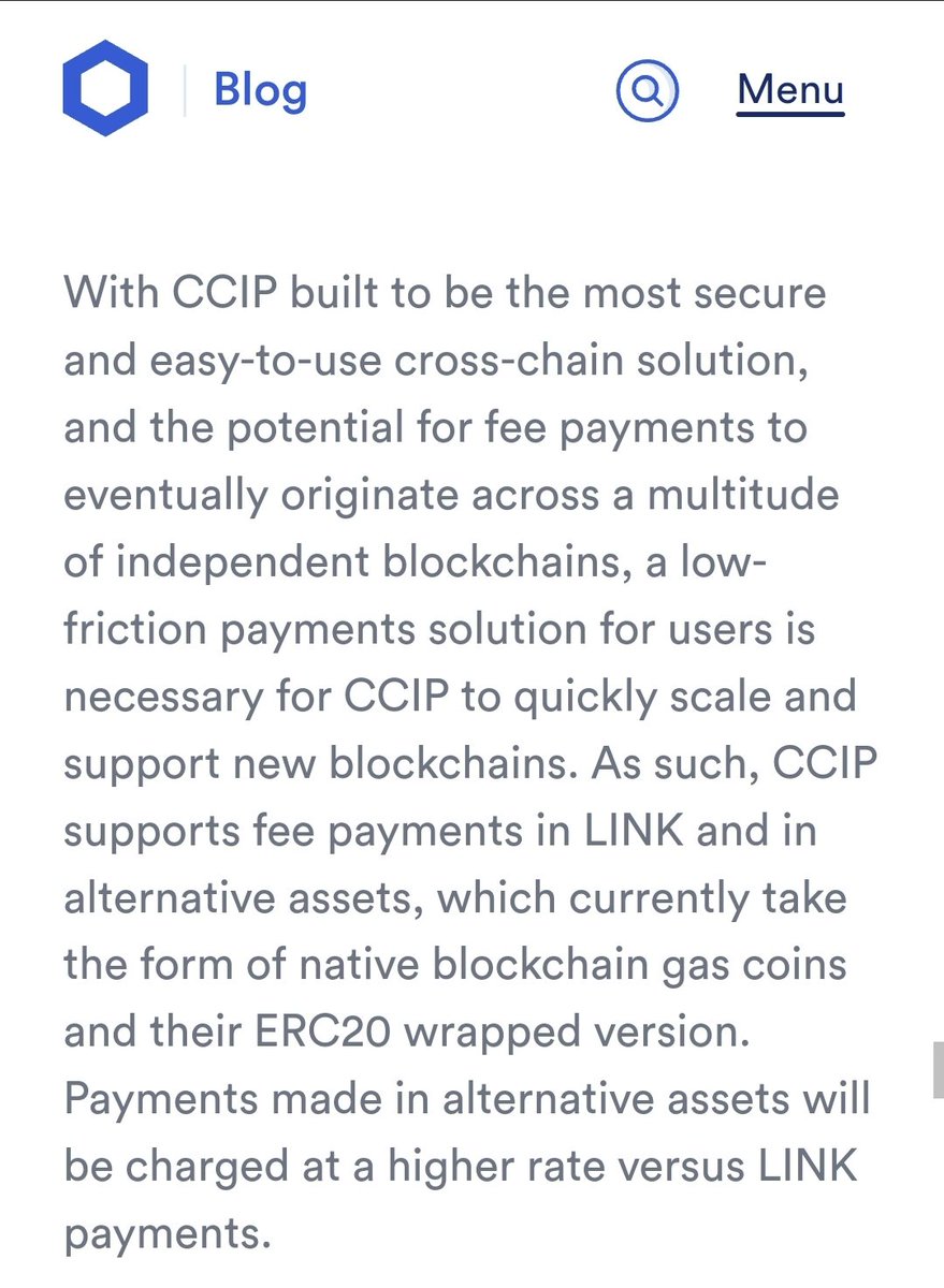 run ⬡ the ⬡ juels on Twitter: "'#CCIP 'Messaging will be a flat $LINK fee per message, while ...