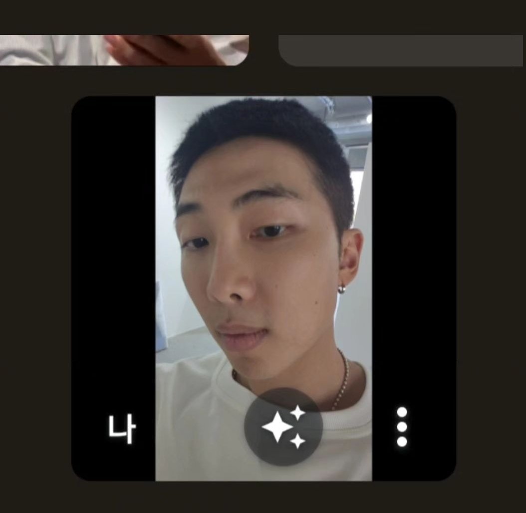 KNJ Fanpage .....(*SLOW*) on Twitter: "RM via IG STORY He is so pretty 😍 Facetime with team ...