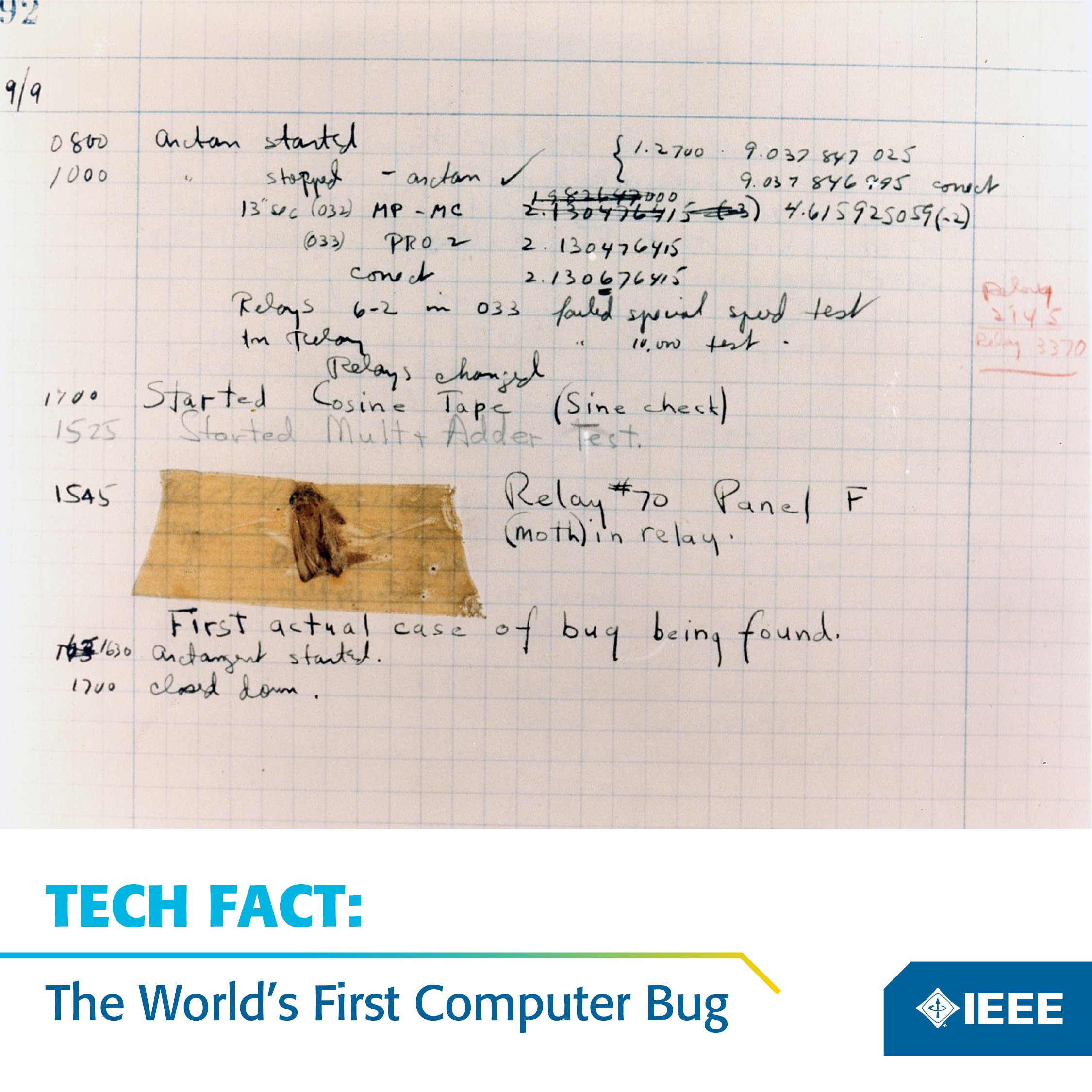 Grace Hopper Computer Bug
