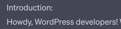 Carrie Dils 🇺🇦 on Twitter: "I just asked ChatGPT to write an intro to a WordPress tutorial "in ...