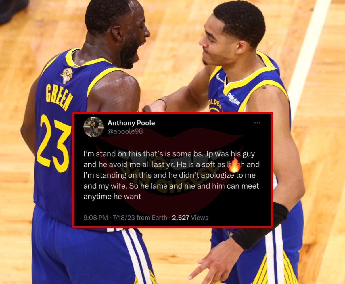 SAY CHEESE! 👄🧀 on Twitter: "Jordan Poole’s dad Anthony responds to Draymond’s comments"