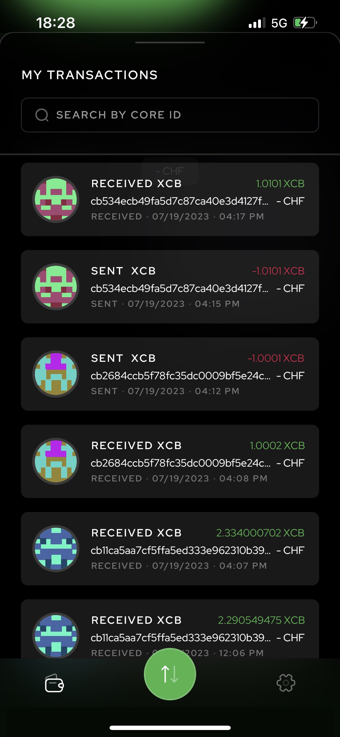 Ockert Loubser ₡ORE on Twitter: "We played with the XCB Holder App on the Core Blockchain ...