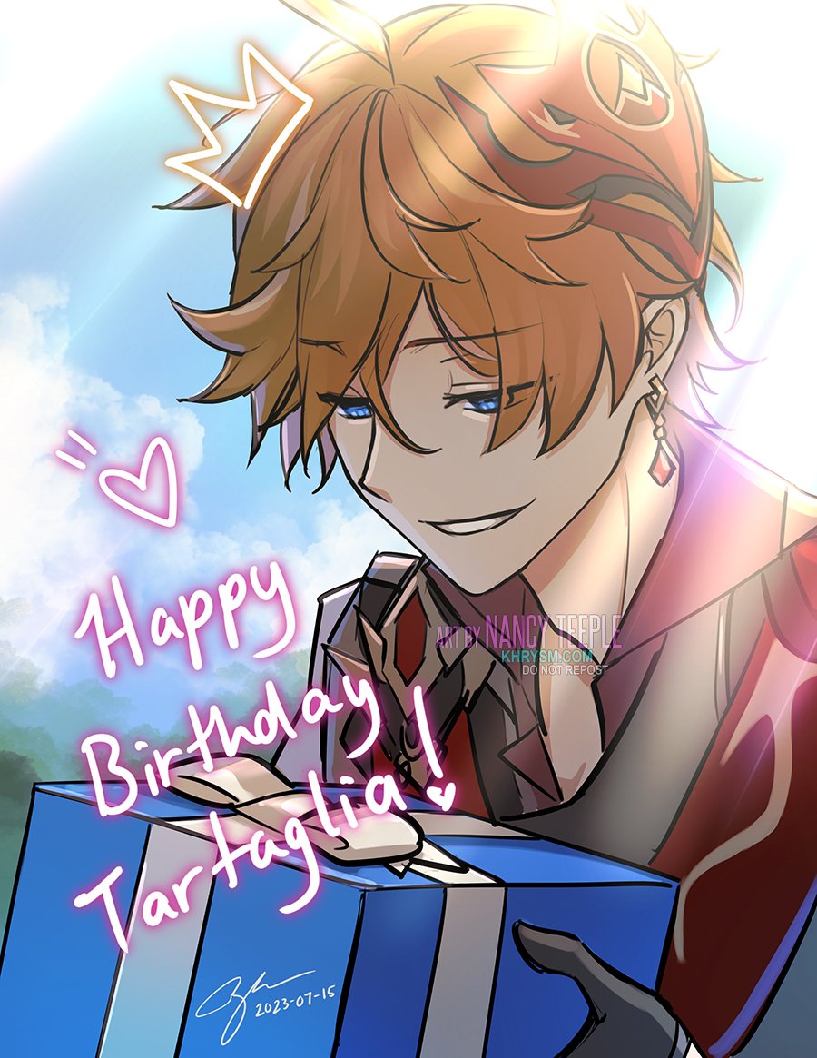 Nancy Teeple Khrysm On Twitter Happy Birthday Tartaglia 🐳🎂🎁🎉 Yes Im A Nerd And I Made A