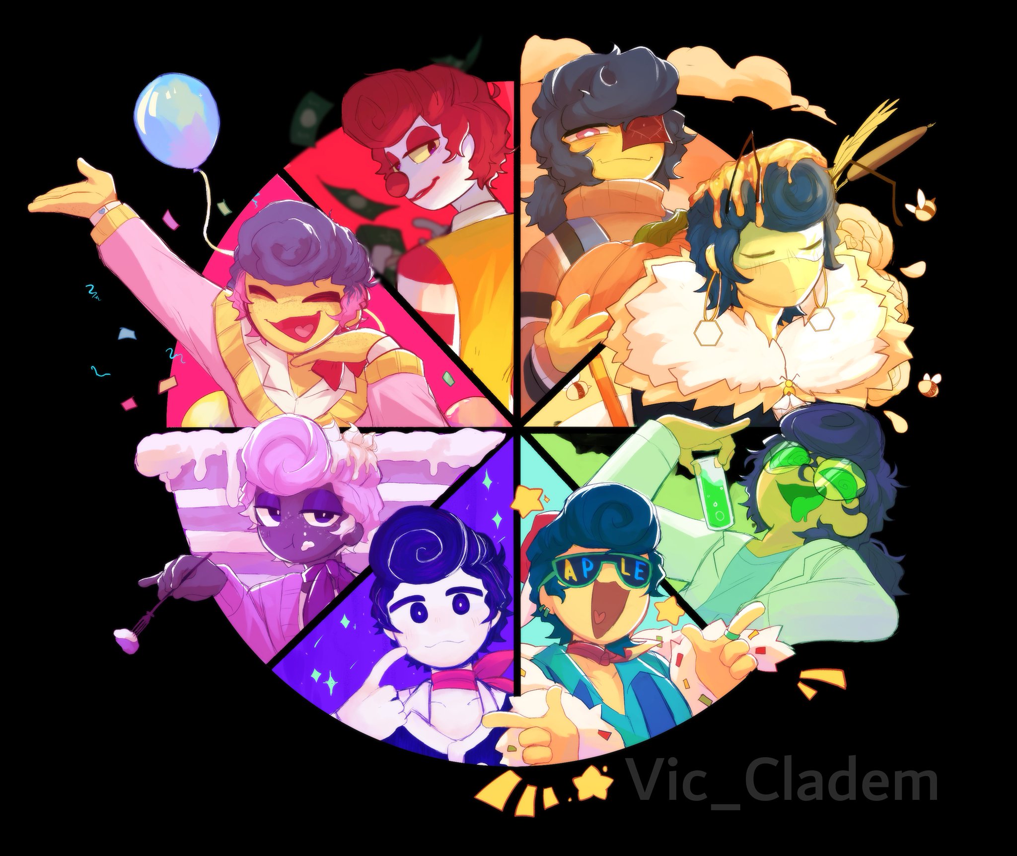 Vic Cladem (commissions open) on Twitter: "Finally finished the #colorwheelchallenge with the ...