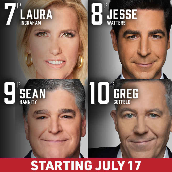 Fox News on Twitter: "Fox News’ primetime lineup marks new era with Laura Ingraham, Jesse ...