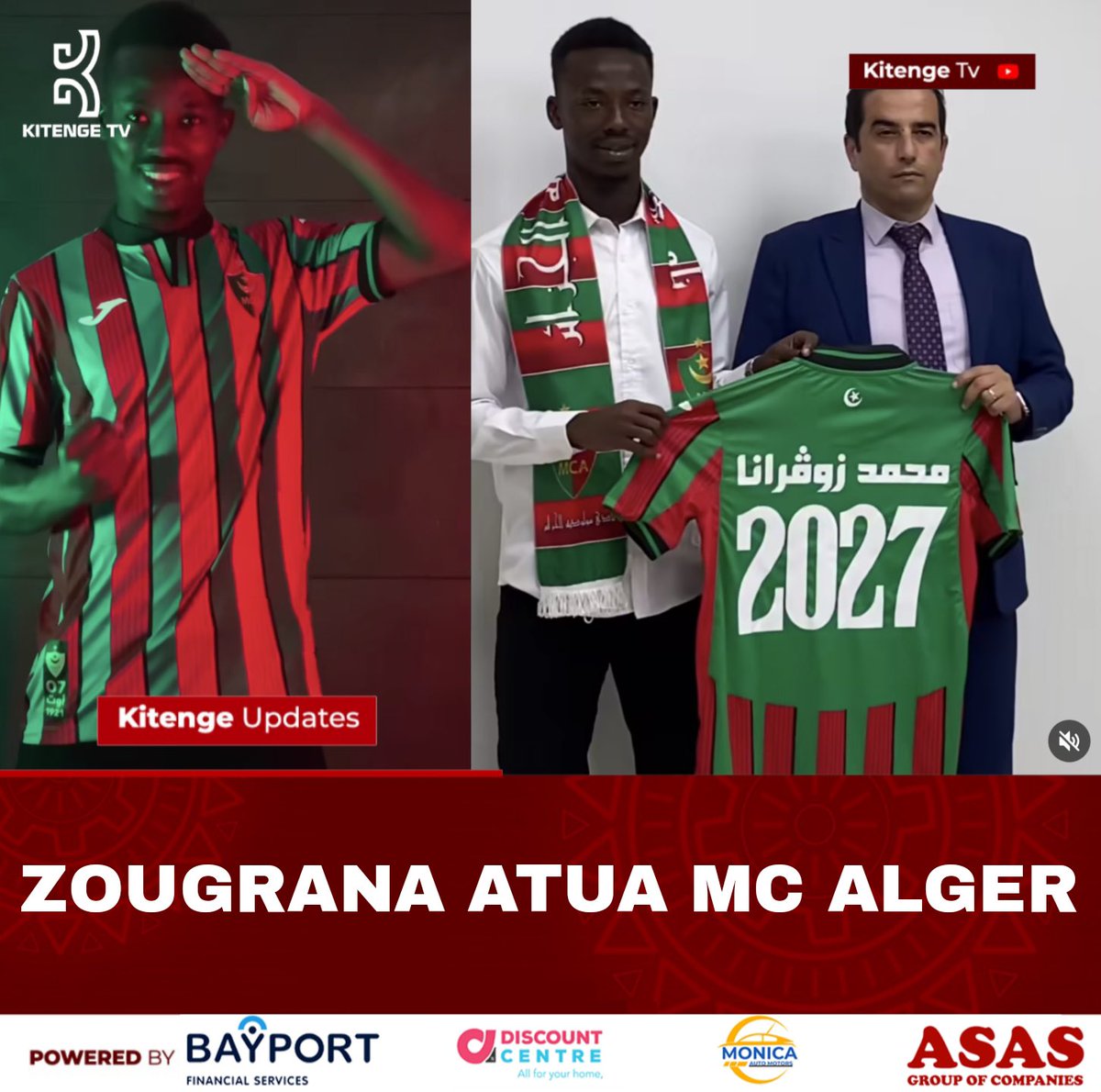 Maulid Kitenge on Twitter: "𝐎𝐅𝐅𝐈𝐂𝐈𝐀𝐋: Klabu ya MC Alger ya Algeria imethibitisha kukamilisha ...