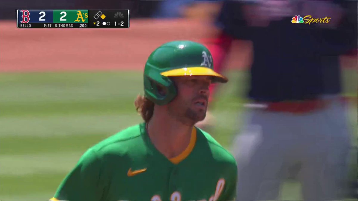 A's on NBCS on Twitter: "Cody Thomas' first MLB homer gives the A's the lead 🙌"