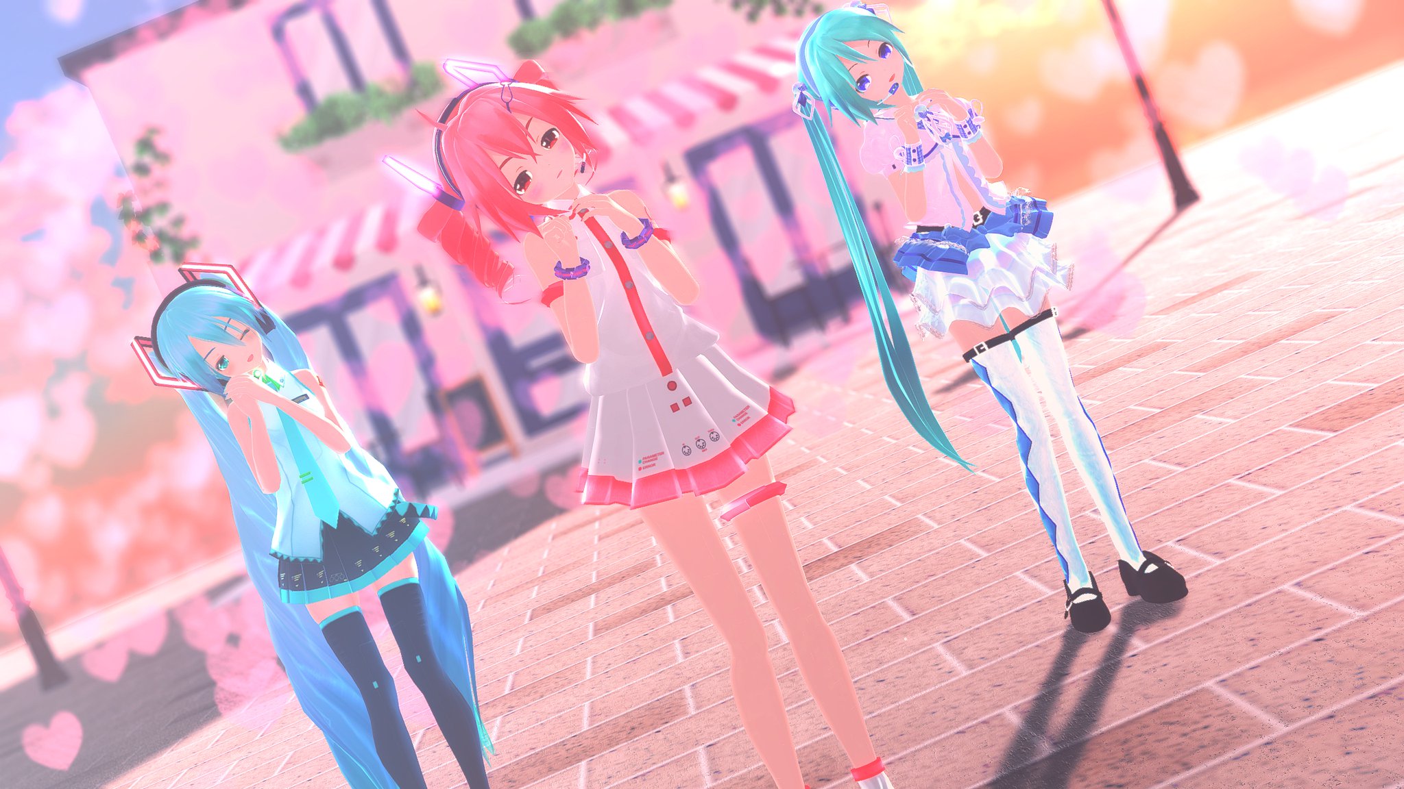 onono M on Twitter: "【MMD】【PowerShader v3.2】 あぴテト、あぴミク、おんちゃんでどりーみんチュチュ 見ていただきありがとうございます ♪ Fumiさん ...