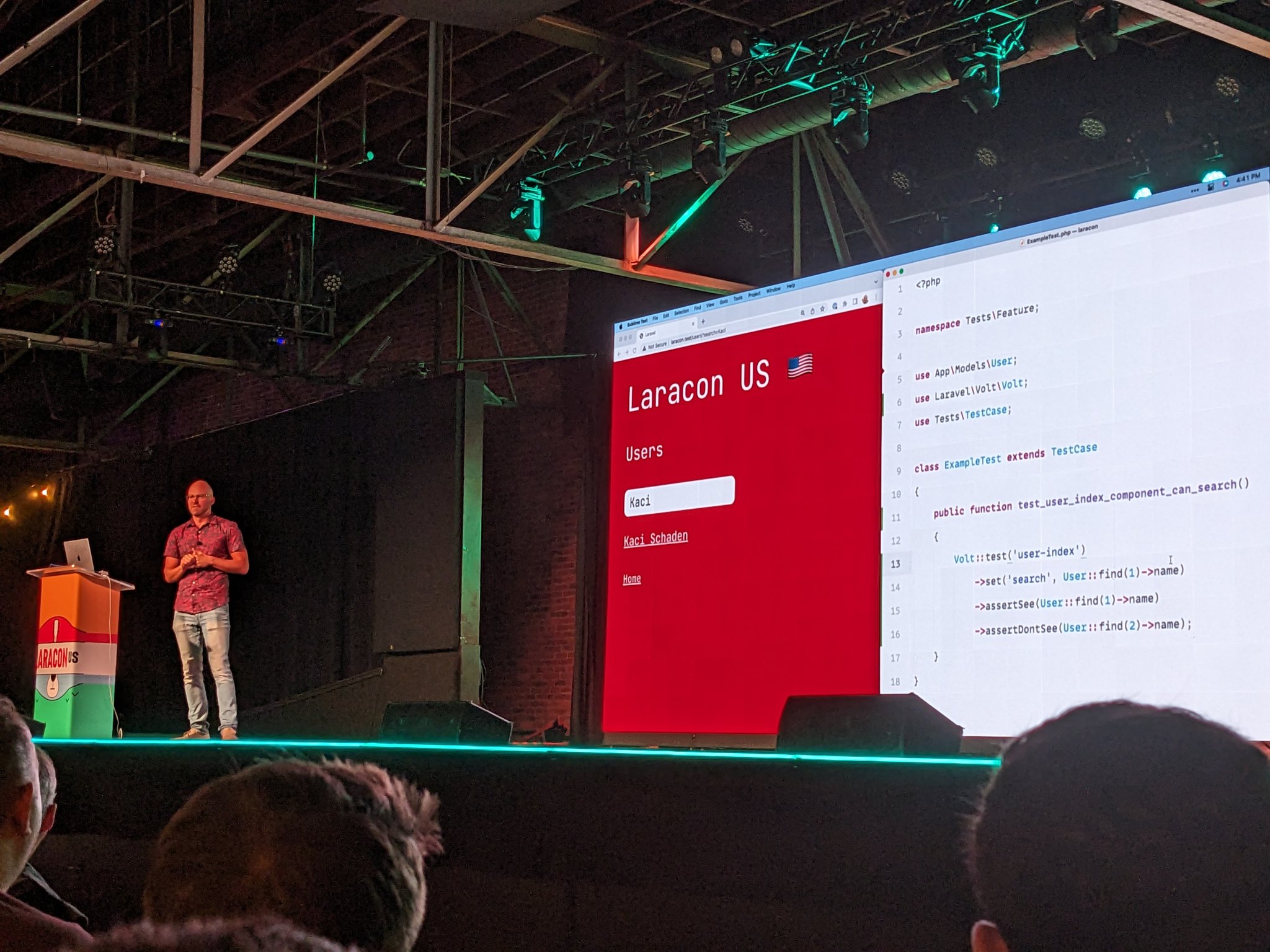 Bryce Stabenow on Twitter: "Laravel Volt 🤯 #LaraconUS https://t.co/v7ibEb4vLv" / Twitter