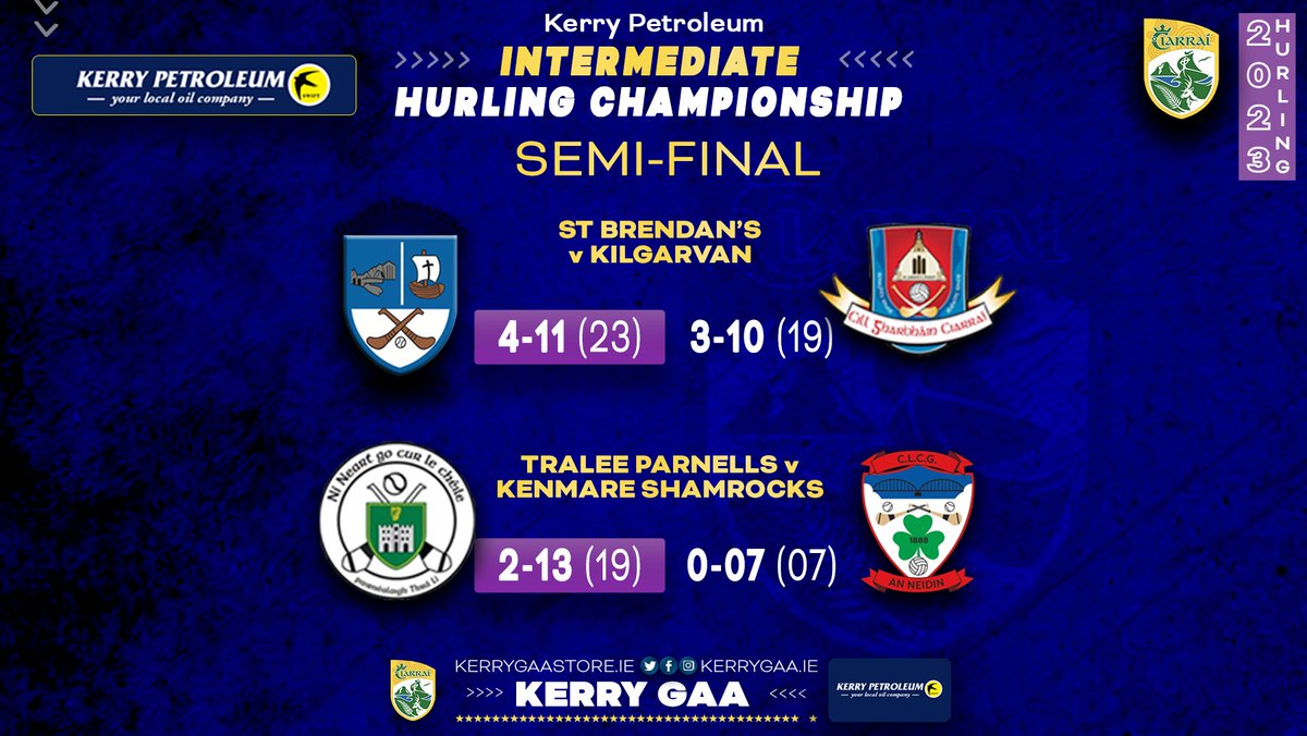 Kerry GAA on Twitter: "🥎 2023 Kerry Petroleum Intermediate Hurling Championship Semi-Final ...