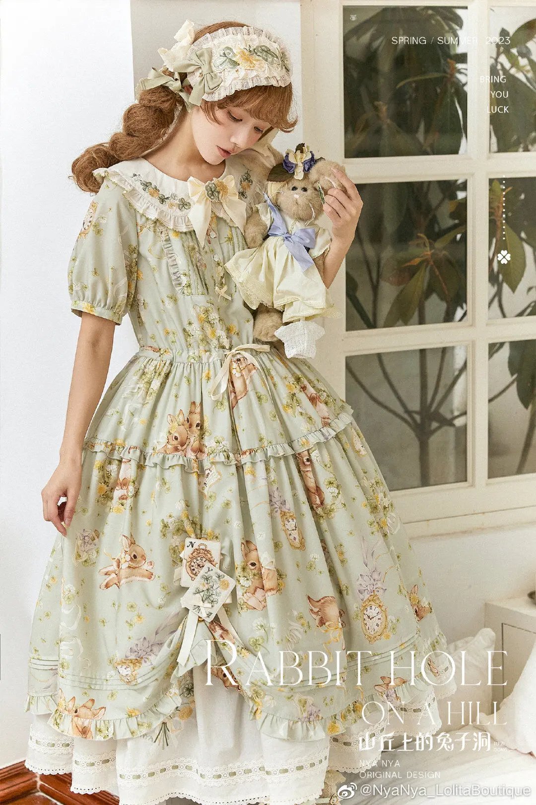 Rococo's Closet on Twitter: "🌟再入荷🌟 NYANYA・Rabbit hole on a hill ウサギプリントワンピース 若草 Mサイズ ¥14,800 税込 ...