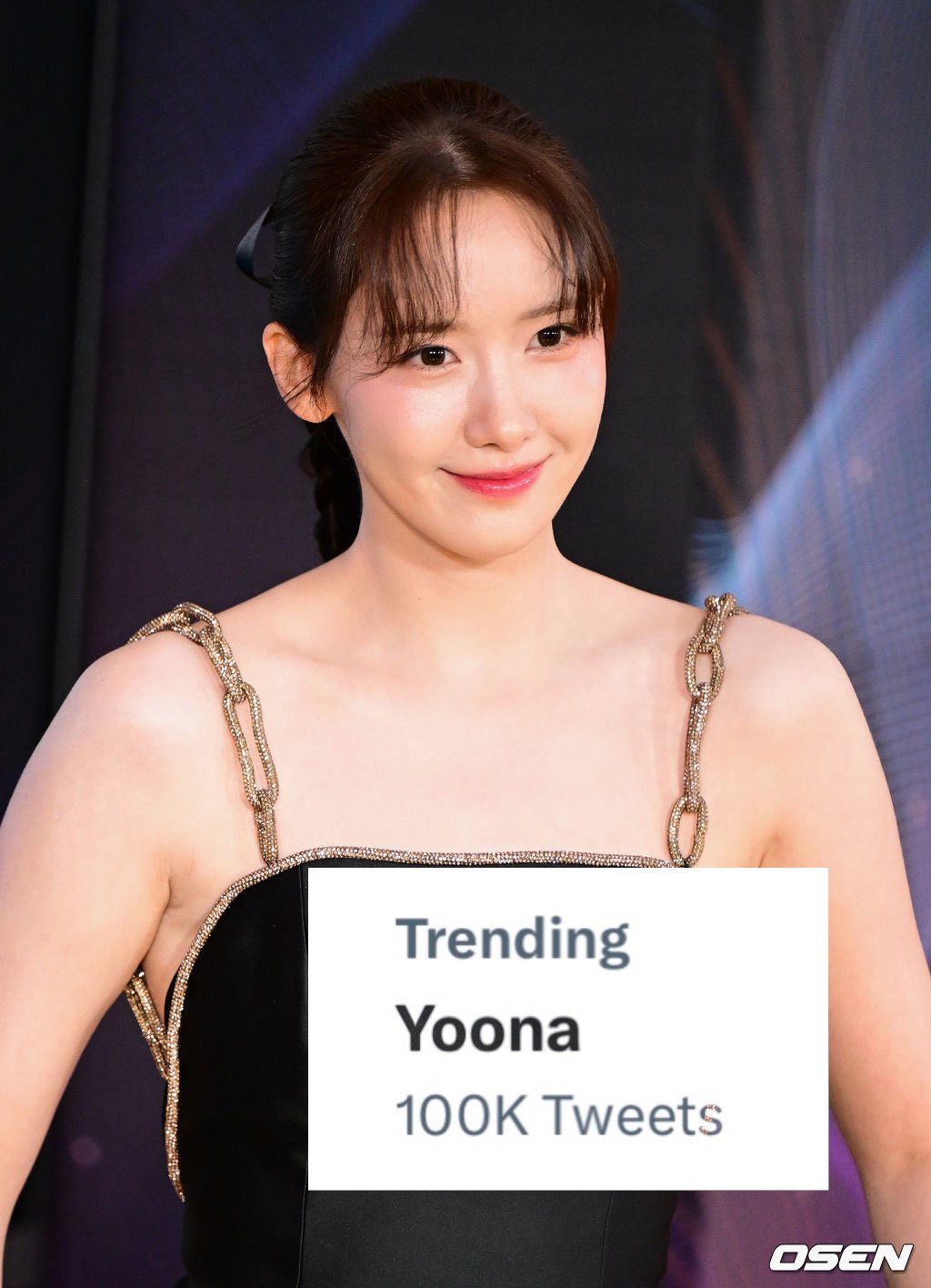 yoonaderella on Twitter: "YoonA is still trending on twitter with 100k tweets!!! 🖤 #林潤妸 #임윤아 #윤아 ...