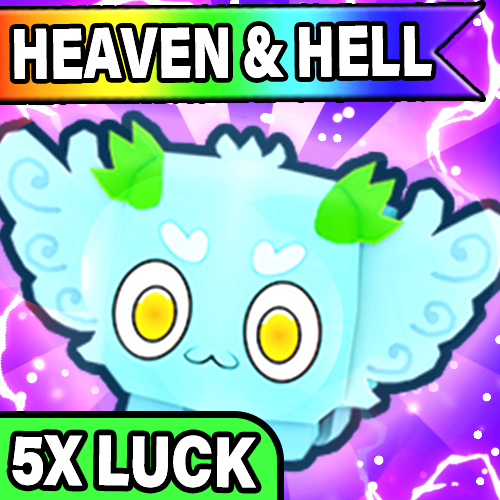Free Hatchers on Twitter: "‼️ 5X LUCK + NEW LIMITED HEAVEN & HELL EGG😇👿 🍀5x luck is here for 48 ...