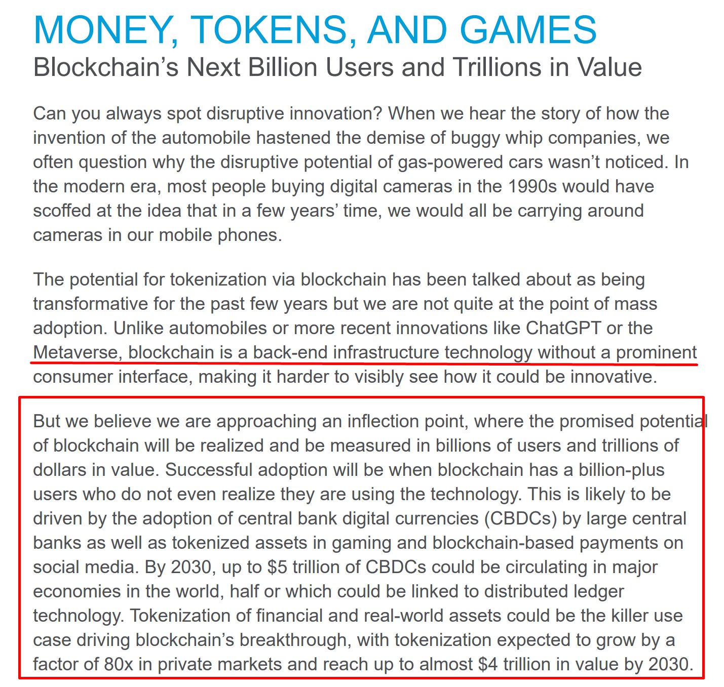 Nick | Crypto Crusader on Twitter: "Blockchain's Next BILLION USERS and TRILLIONS in VALUE ...