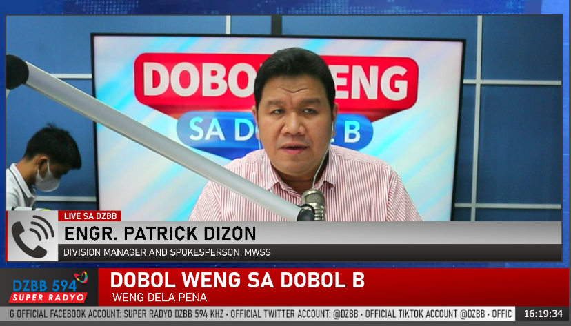 DZBB Super Radyo on Twitter: "LIVE sa DZBB: 𝐄𝐧𝐠𝐫. 𝐏𝐚𝐭𝐫𝐢𝐜𝐤 𝐃𝐢𝐳𝐨𝐧, Metropolitan Waterworks and ...