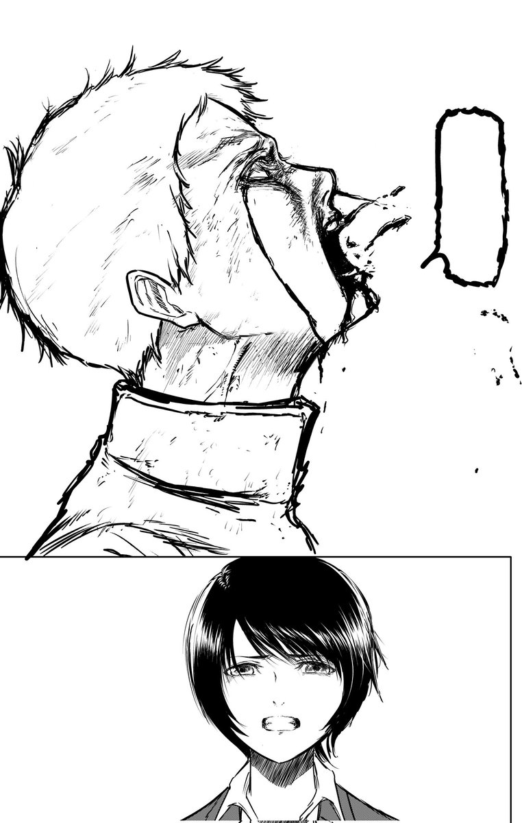 ROPPEN-六篇ー』第24話を脱稿しました。 殺し屋殺しの残酷性をきちんと描けたのではないかと思っております。 こ」宮下暁の漫画