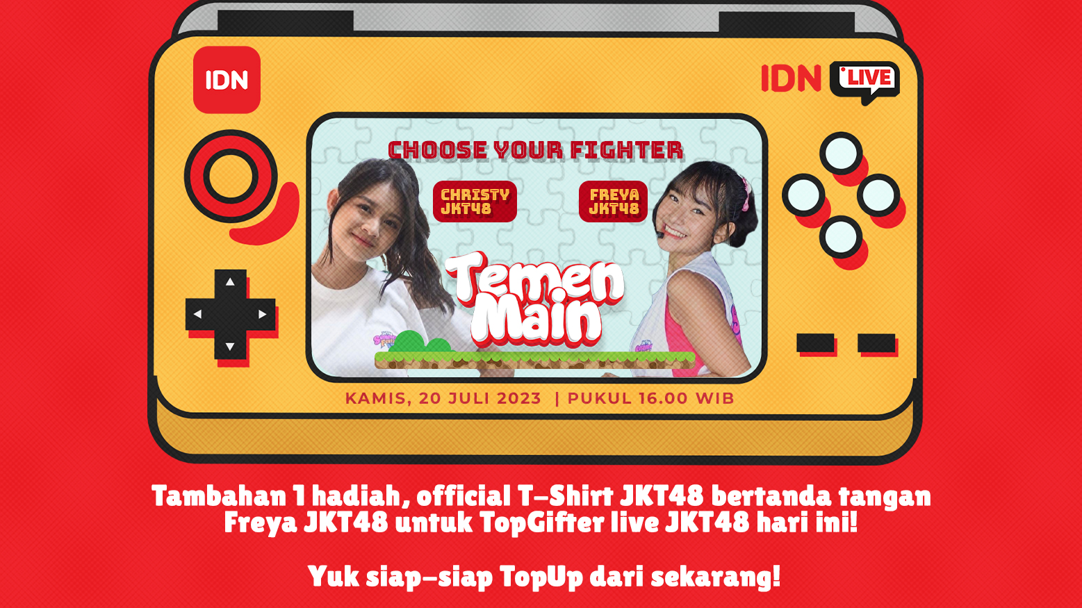 Baca Berita IDN App & IDN Live on Twitter: "Tims and Toms akan kasih official t-shirt JKT48 ...