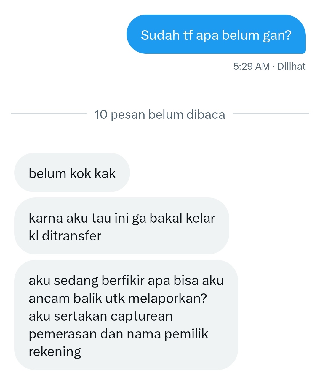 Boy on Twitter: "Harus berani Jangan takut Jangan panik Jangan mau tf sedikitpun Modus seperti ...