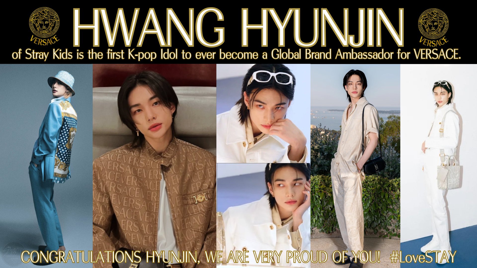 Stray Kids Comeback Guide on Twitter: "“I am delighted Hyunjin is joining the Versace family. I ...