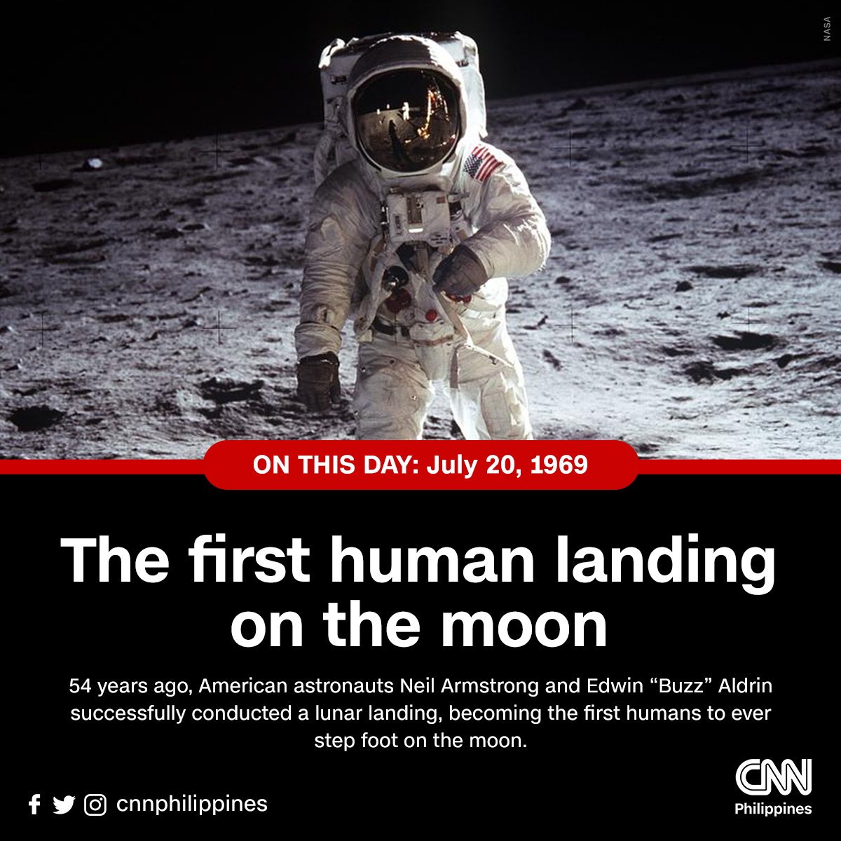 Neil Armstrong Stepping On The Moon