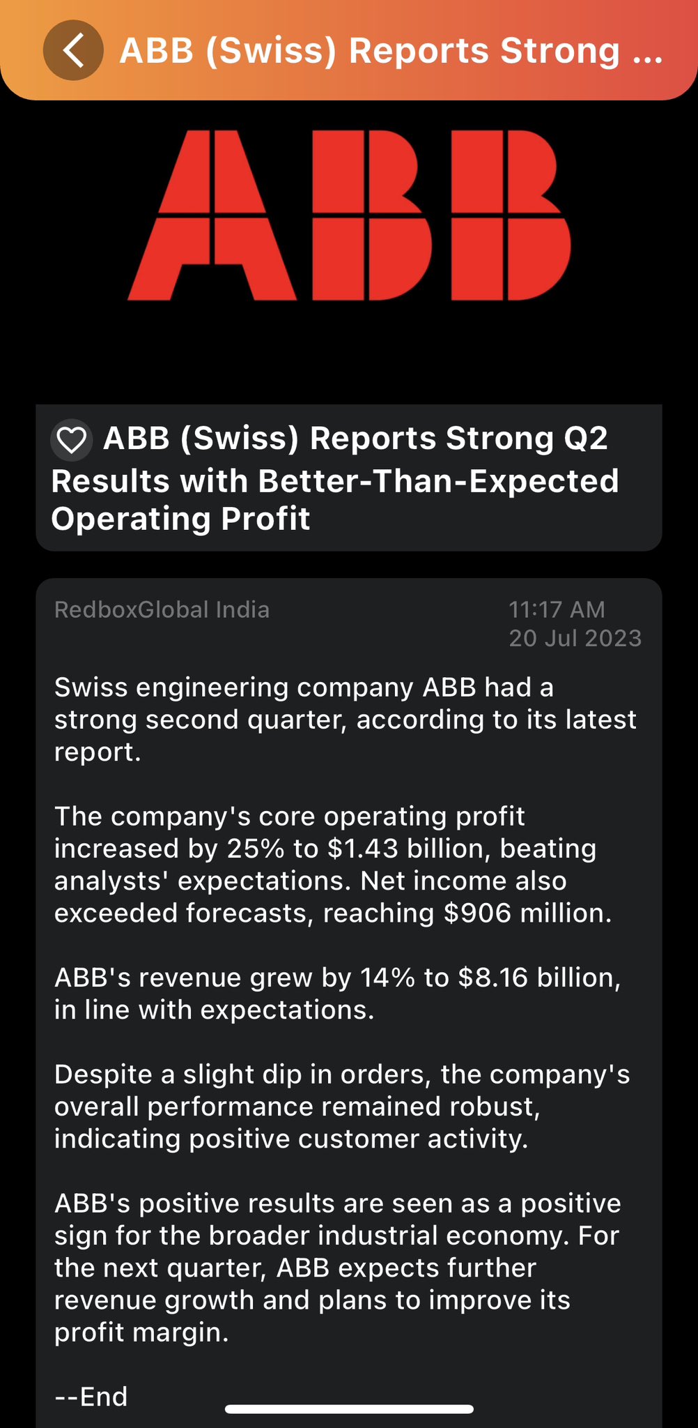 Abb Performance Logo