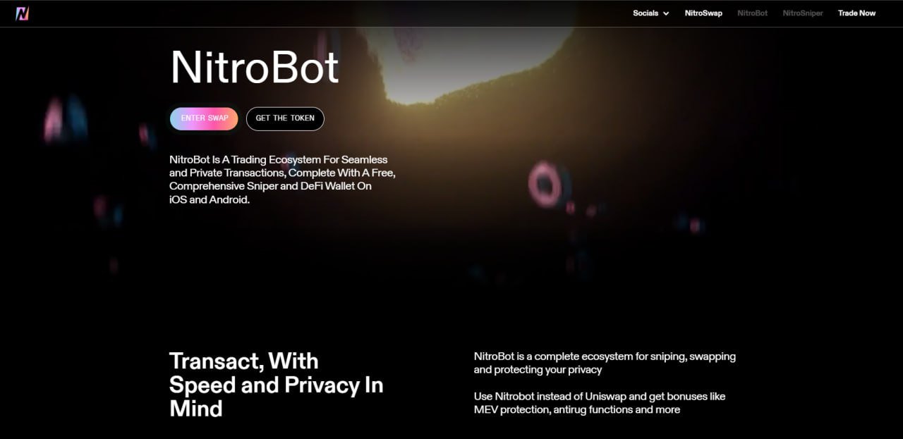 Jampzer 🍌 OCB🏴‍☠️ on Twitter: "NitroBot🤖 is live and ready to rumble. Partnered with $NBOT to ...