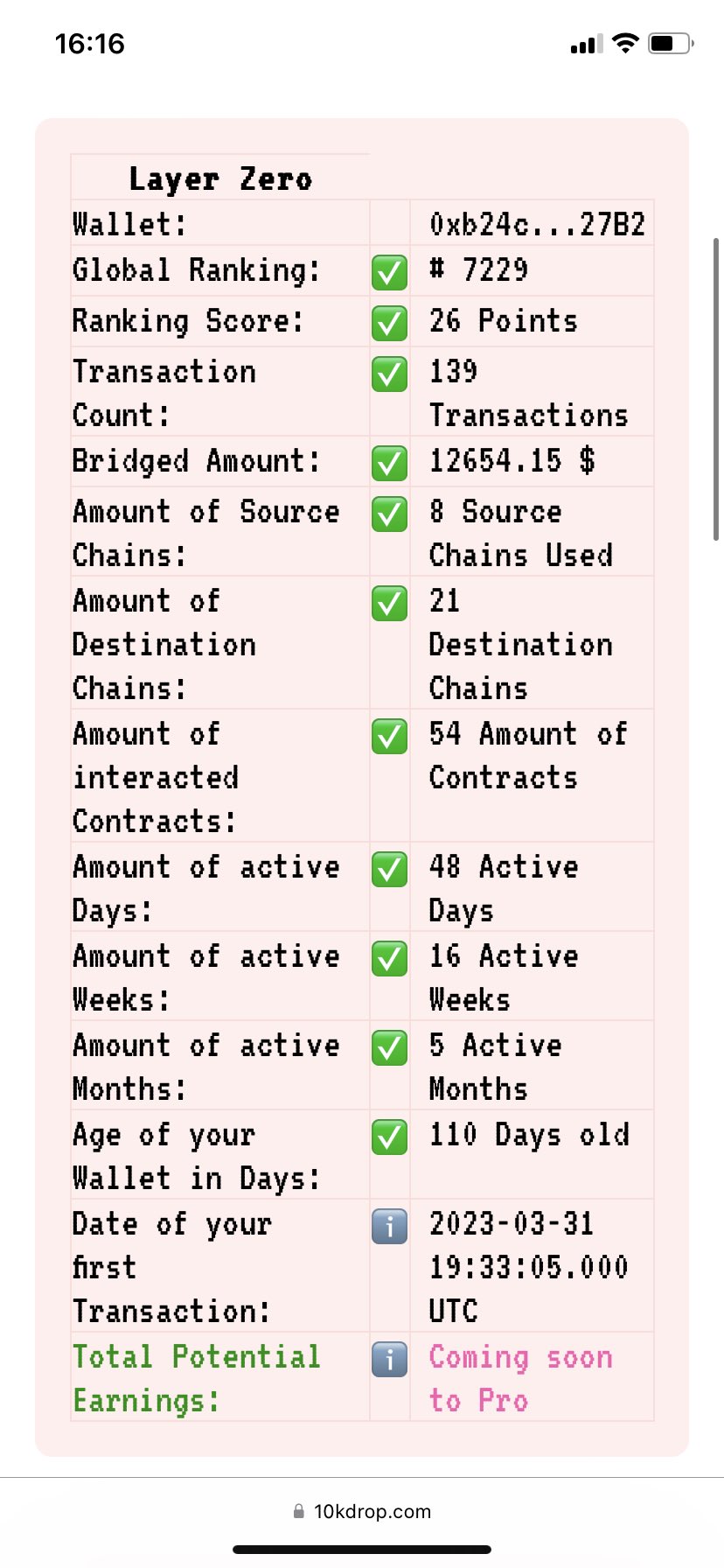 Berke 🐐⚙️🚢🛸 on Twitter: "Üni sınavında 500k oldum ama layerzero zksync cüzdanlarım 15k ...