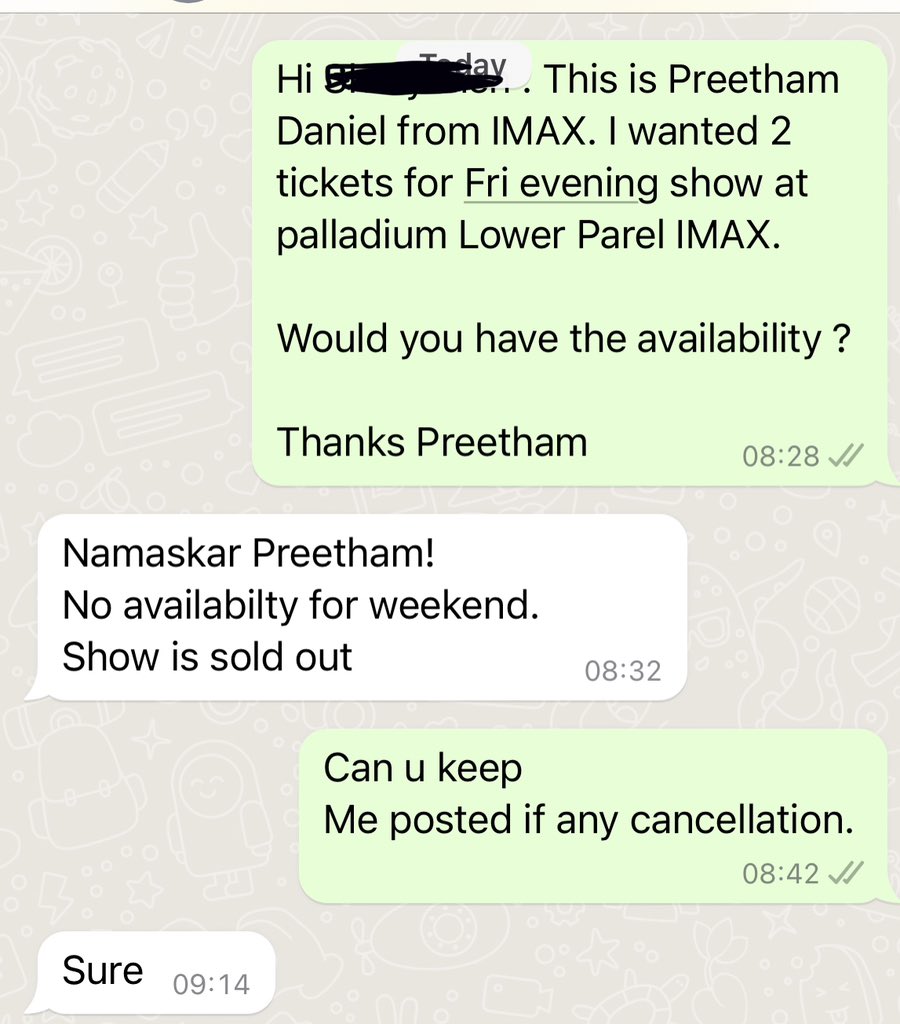 Preetham Daniel on Twitter: "Oppenheimer situation ! I can’t even get 2 seats at the IMAX ...