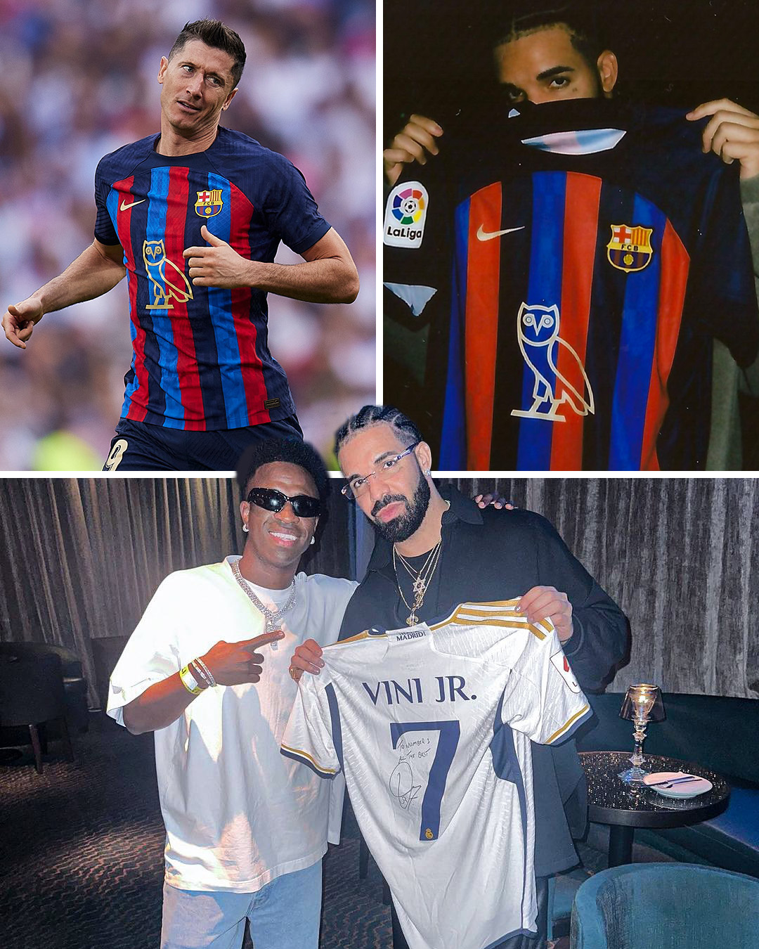 SPORTbible on Twitter: "Drake linking up with Vinicius Jr whilst holding a Real Madrid shirt 🤩⚪️ ...