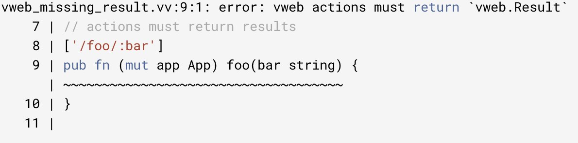 The V Programming Language On Twitter The V Compiler Tries To Be As Helpful As Possible When