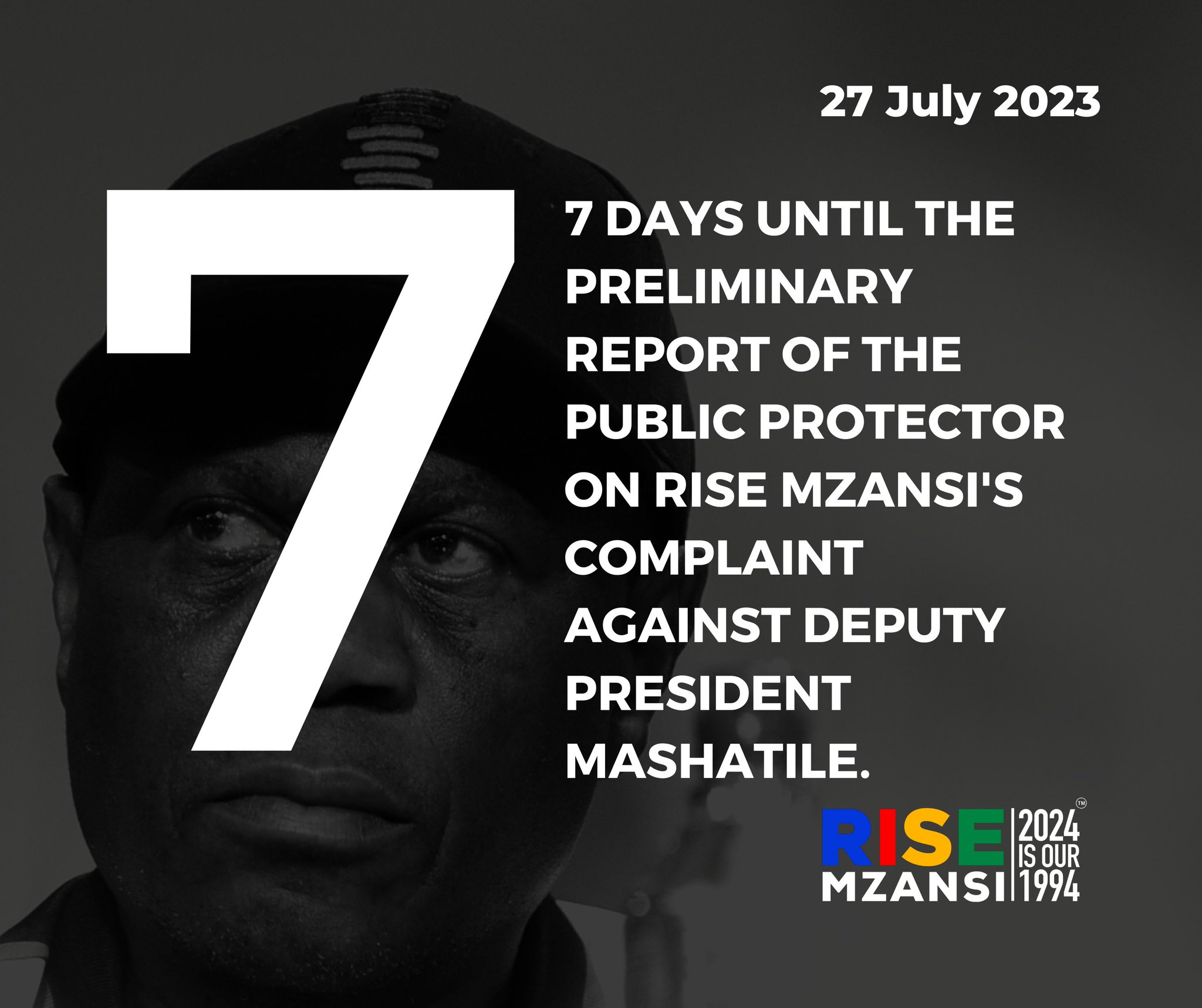 RISE Mzansi on Twitter: "One week until the Public Protector’s preliminary report on Deputy ...