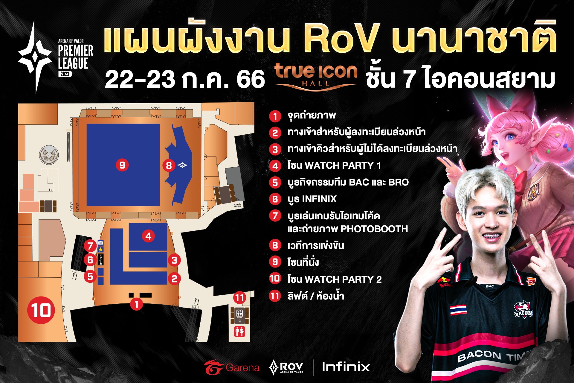 Garena RoV Thailand on Twitter: "มาแล้ว! แผนผังงานออฟไลน์ RoV นานาชาติ 𝗔𝗣𝗟 𝟮𝟬𝟮𝟯 วันที่ 22-23 ...