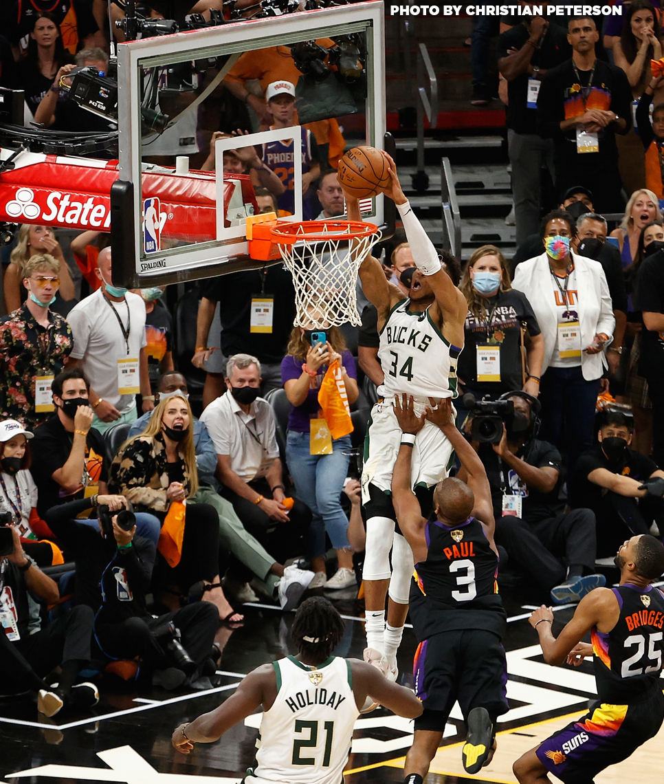 Ballislife.com on Twitter: "GIANNIS' FINALS🔥 20 PTS, 17 REB, 4 AST, 55% FG 42 PTS, 12 REB, 3 BLK ...