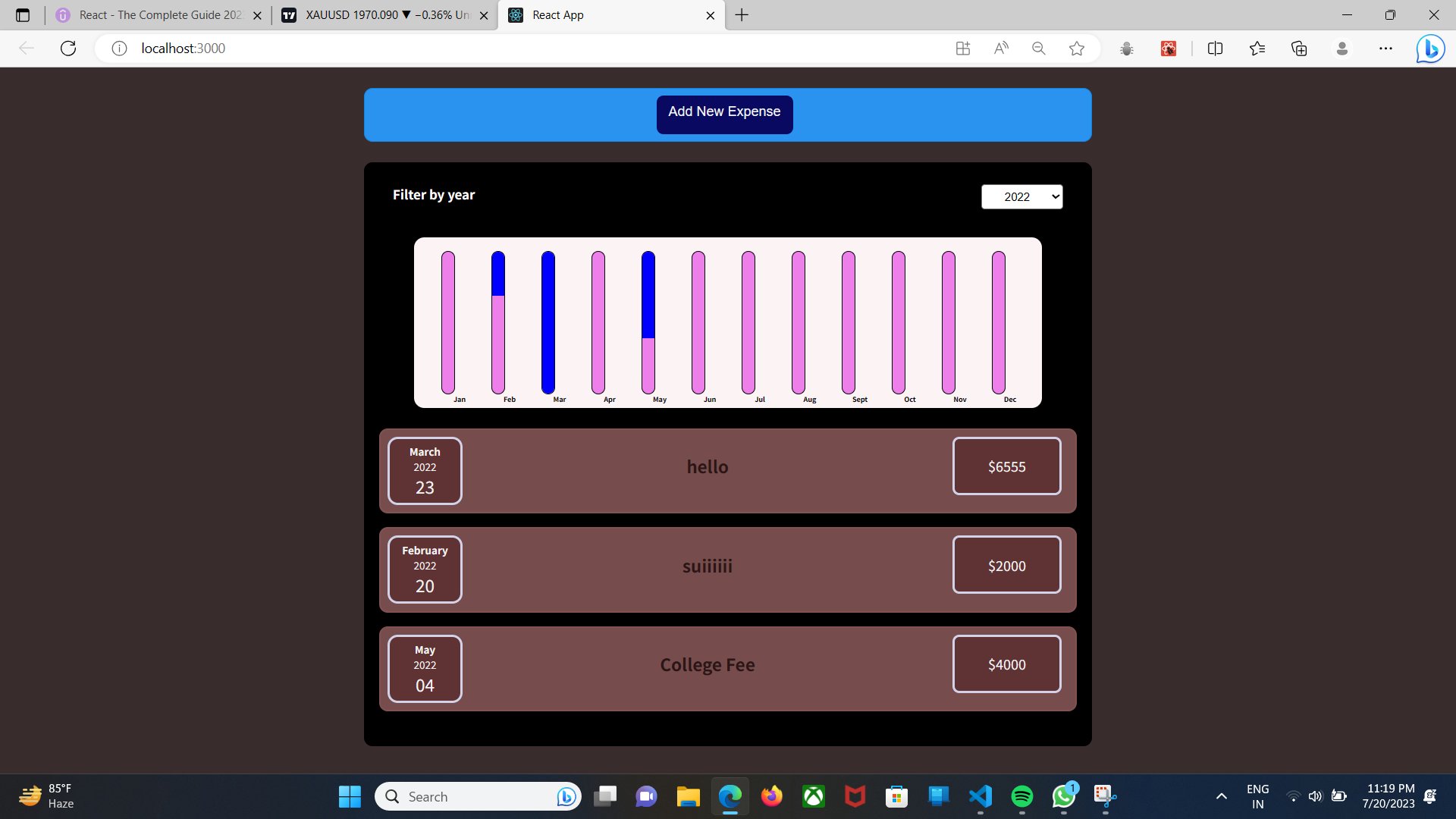 Saurav Nautiyal on Twitter: "Day 12:#100DaysOfCode Today I finally complete my react project ...