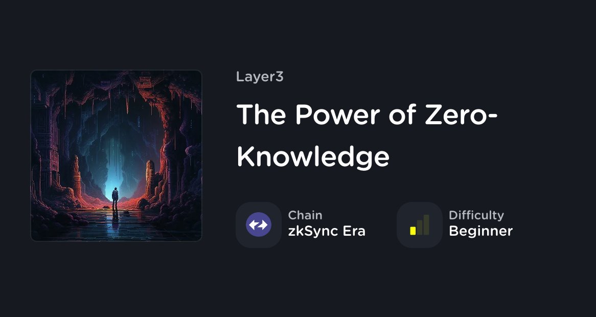 Layer3 on Twitter: " Next up in our 2-year anniversary campaign... Dive into zero-knowledge ...